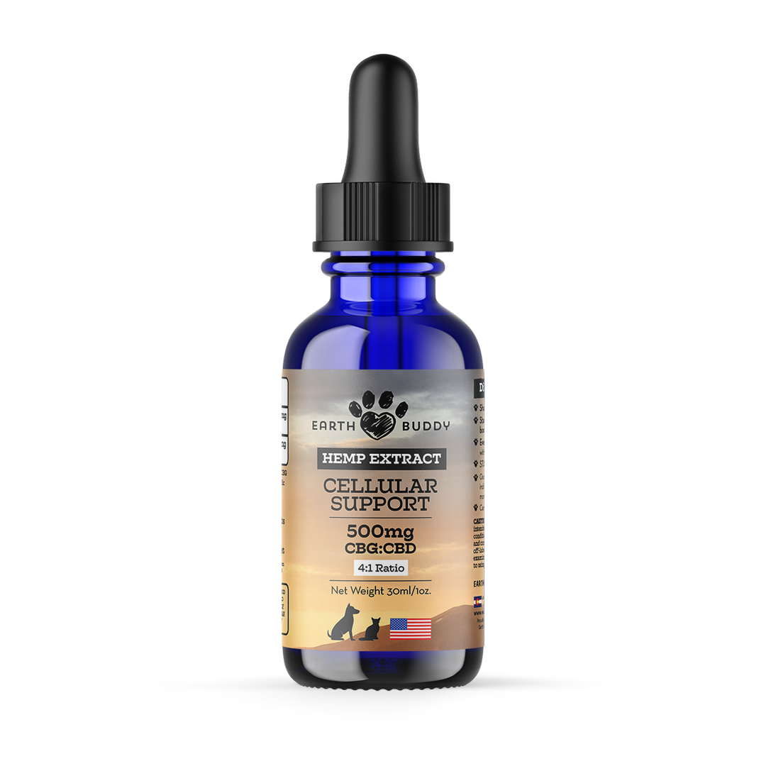 CBG for Dogs & Cats - Cellular Support 500mg | Earth Buddy Pet