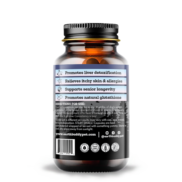 Glutathione for Dogs | Liver Detox & Allergy Support | Earth Buddy ...